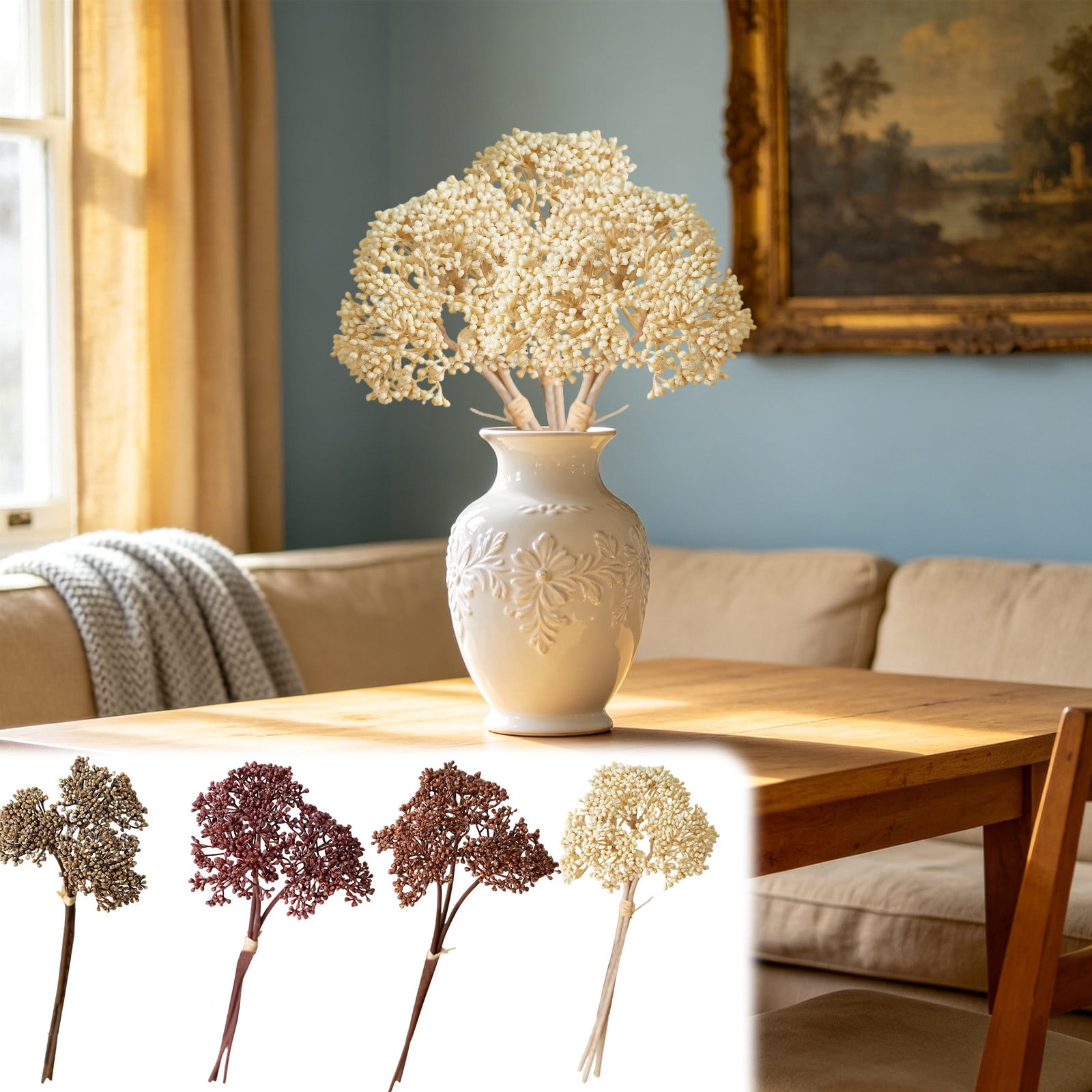 Bowayaoa Artificial Pineapple Flower Picks, Faux Stems, Bendable ...