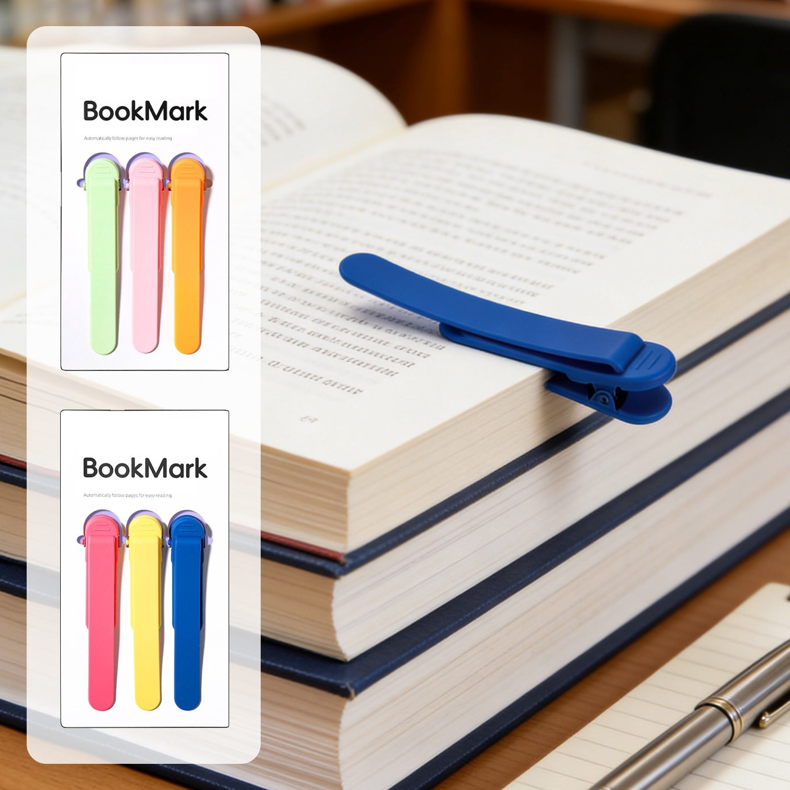 Bowayaoa Automatic Bookmark, Silicone Book Marks for Reading Women, Men ...