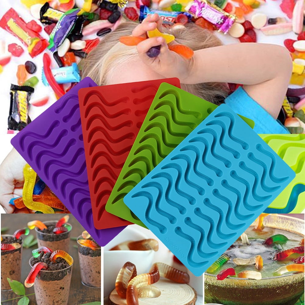 Bowayaoa Cavity Silicone Candy Mold with Dropper, Non-stick Flexible ...