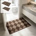 Bowayaoa Diamond Pattern Area Rug 19.6x31.5 inches, Non Slip Rubber ...
