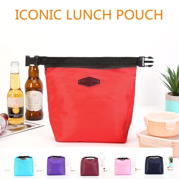 Bowayaoa Insulated Lunch Bag for Women, Reusable Nylon Thermal Tote Bag ...