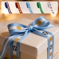 Bowayaoa Soccer Flag Grosgrain Ribbon, Polyester Decorative Ribbon ...
