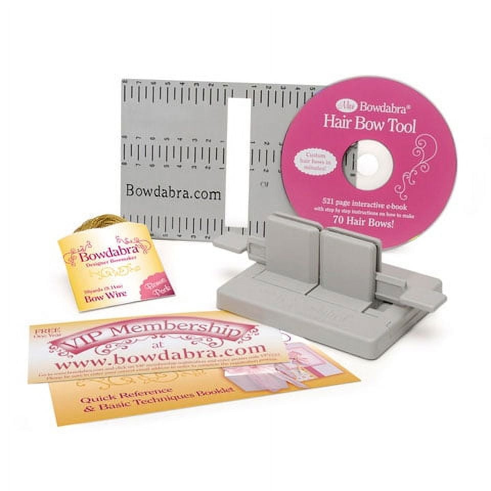 Bowdabra DIY Hair Bow Making Kit: Craft Maker Tool for Kids Accessories ...