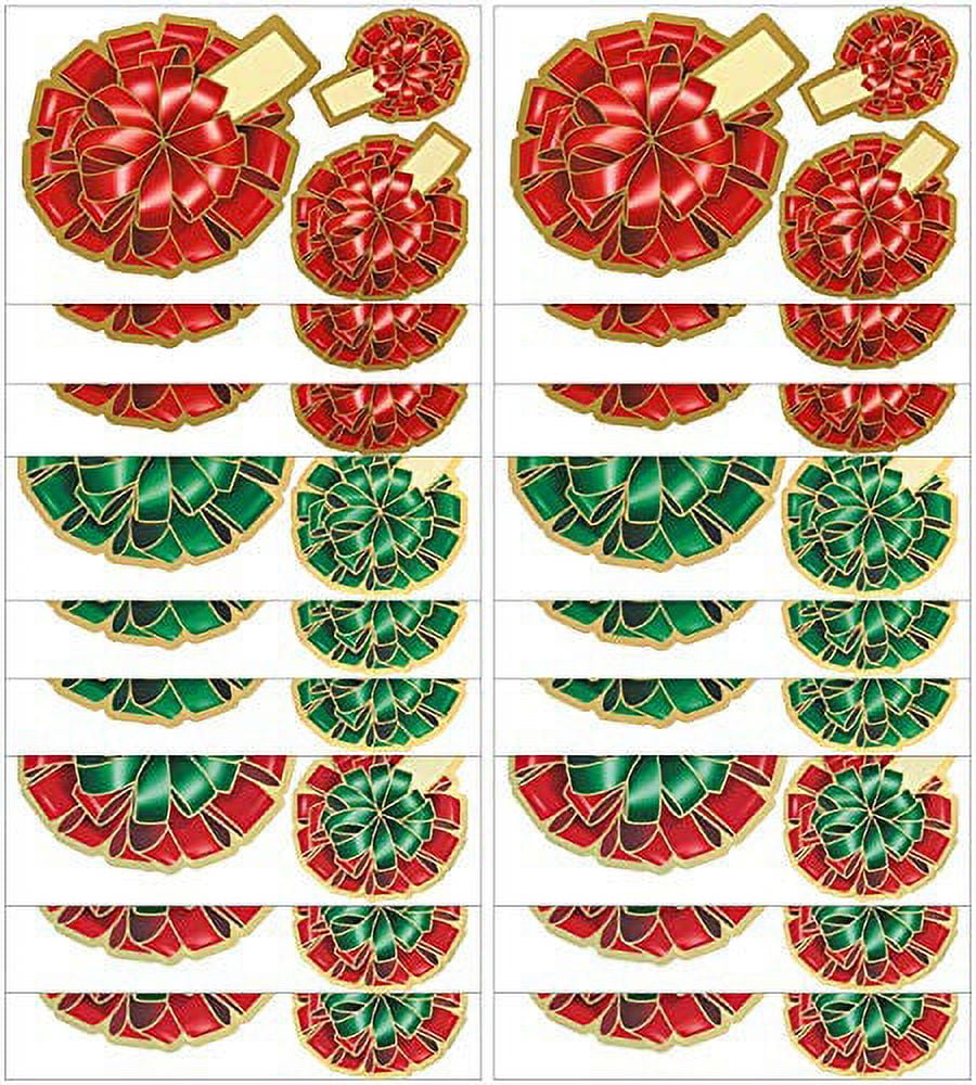 Bowdacious Gift Bows, 54 Christmas Holiday Bows, 3D Looking Gift Bow ...