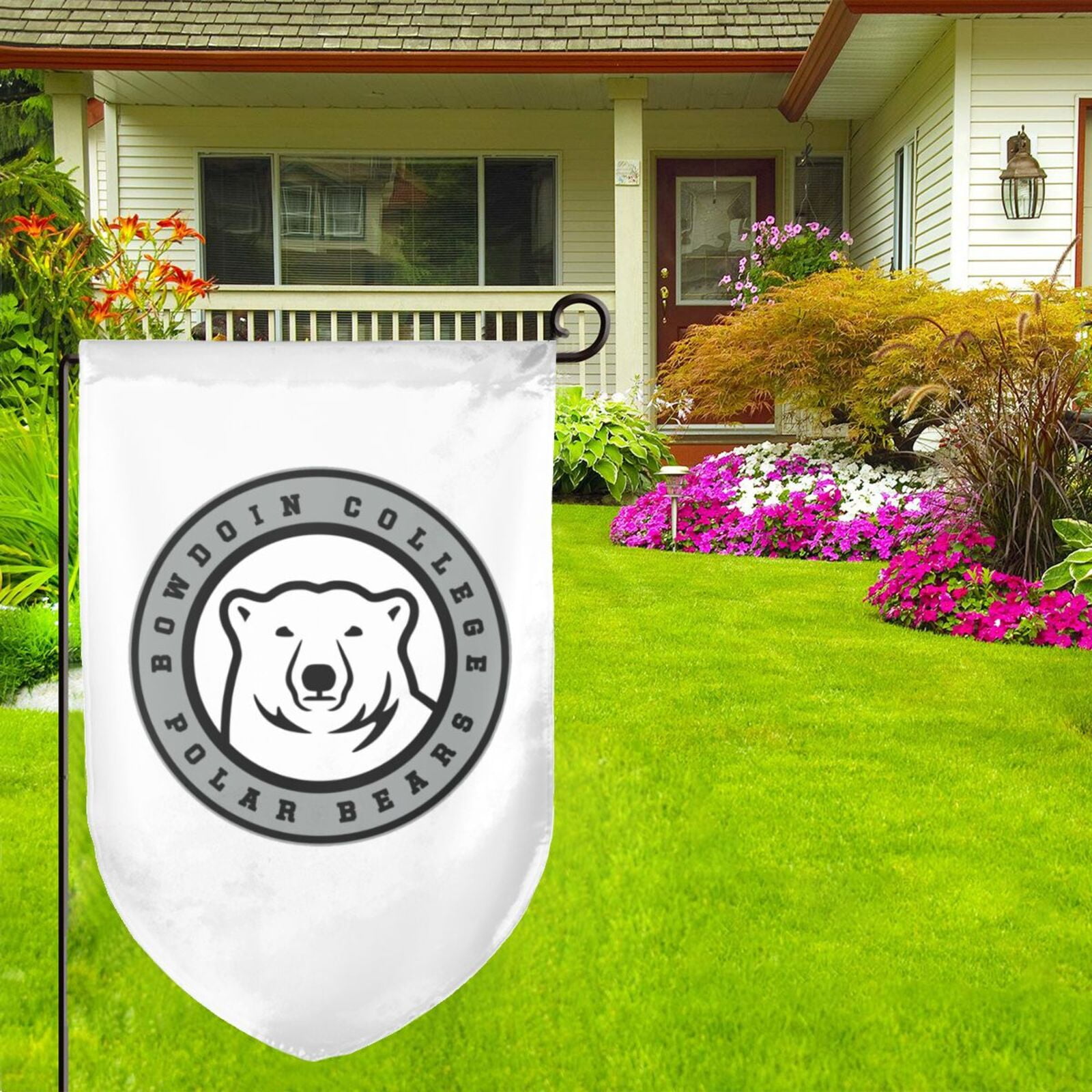 Bowdoin College Logo Garden Flag - Double Sided Banners For Outdoor ...