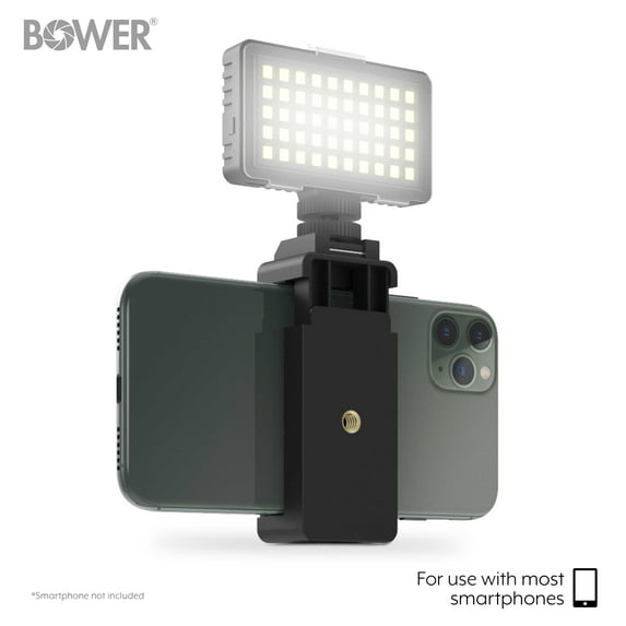 Bower 50 LED Photo/Video Light with Phone Mount Holder; Black - Walmart.com