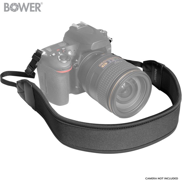Bower Comfort Camera Strap: Wide, Adjustable Strap for DSLR, Mirrorless ...