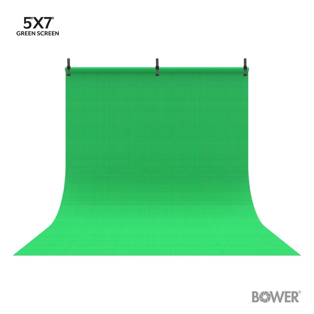 Bower Green Screen Fabric Backdrop for Streaming, Gaming, Broadcasting ...
