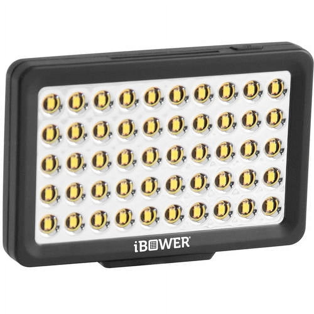Bower IBO-LED50 On-camera light for DSLR & Mobile devices- 1 Heads x 50 ...