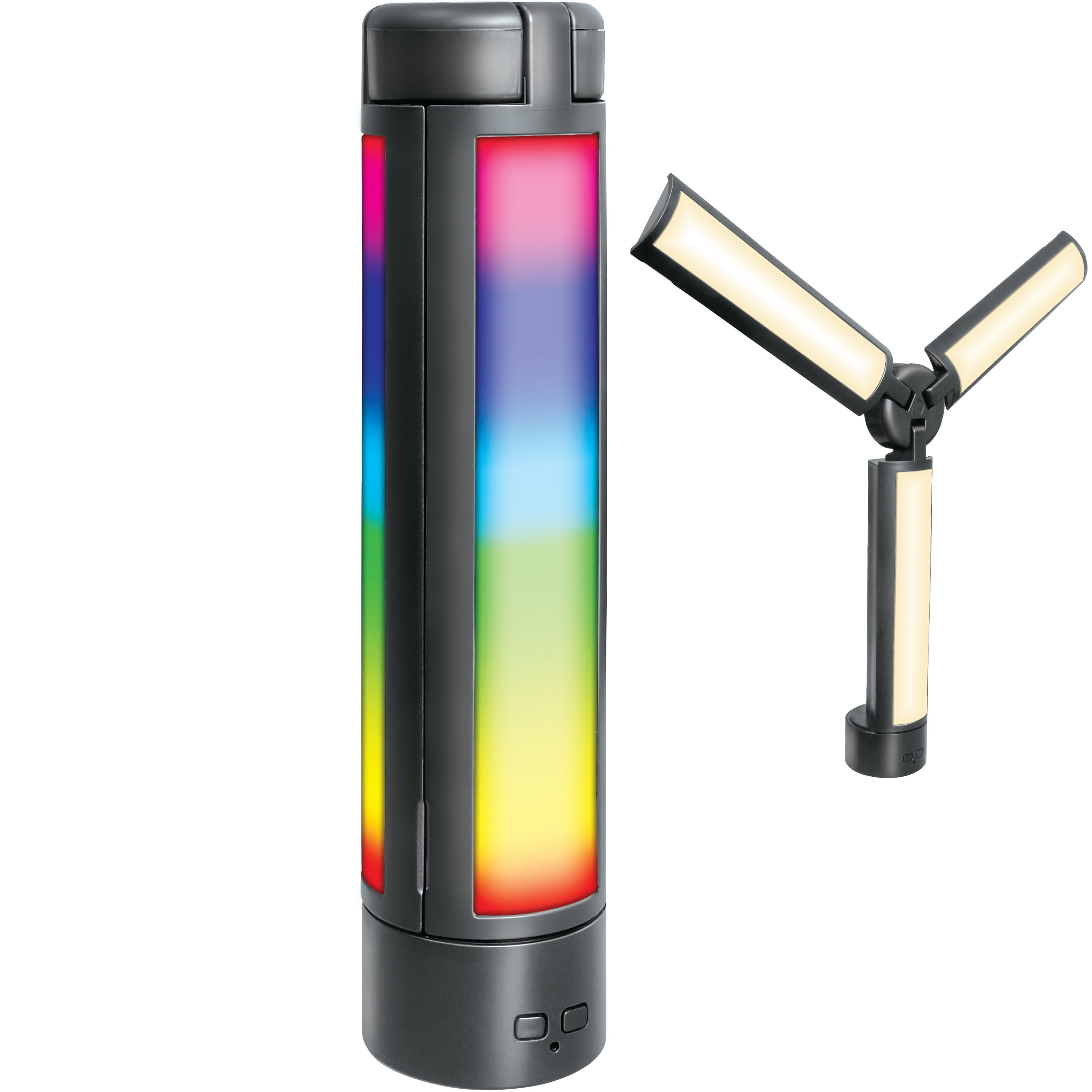 Bower Multifunction Tri Fold RGB LED Light for Videos and More, Black ...