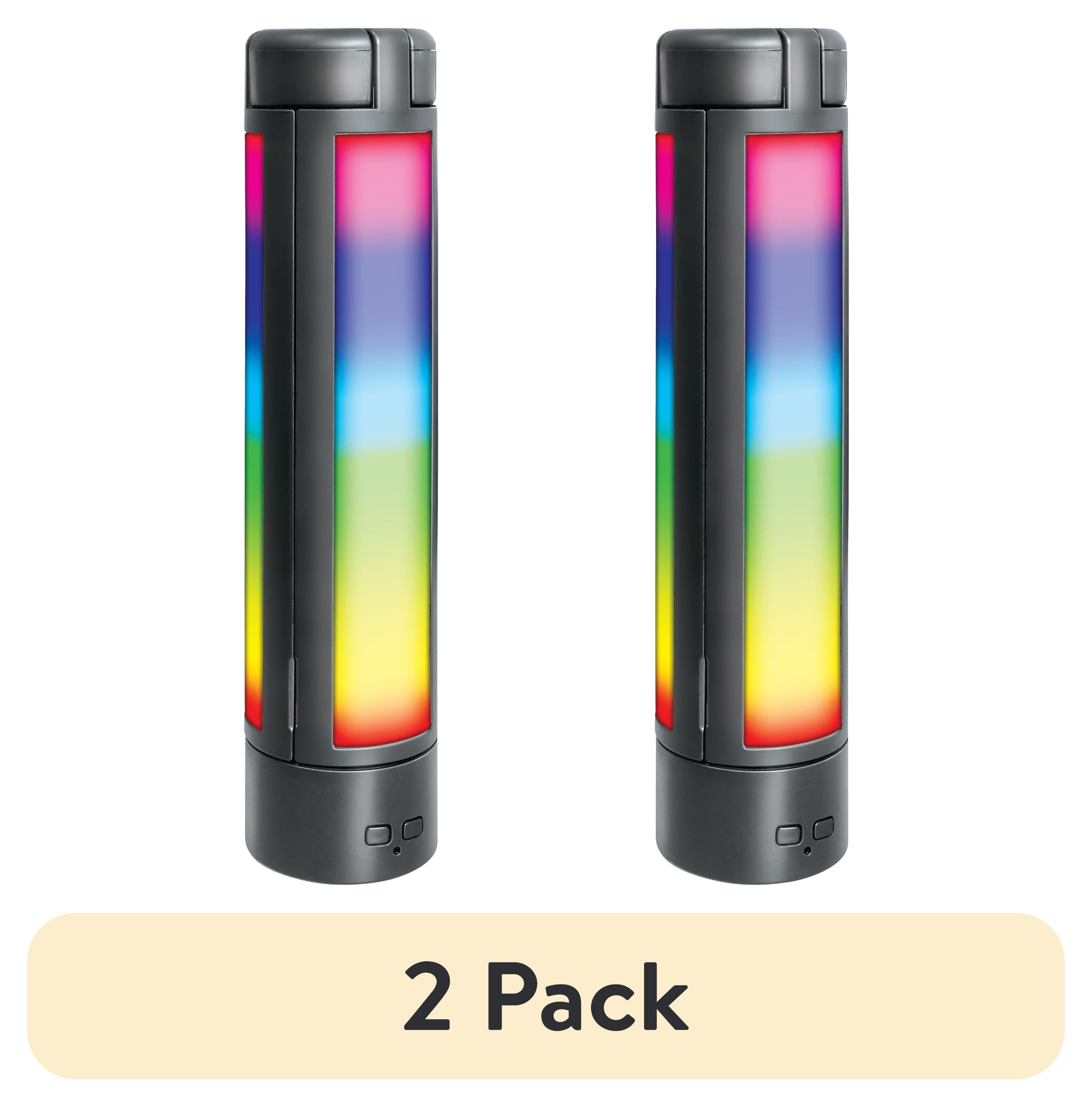 (2 pack) Bower Multifunction Tri Fold RGB LED Light for Videos and More ...