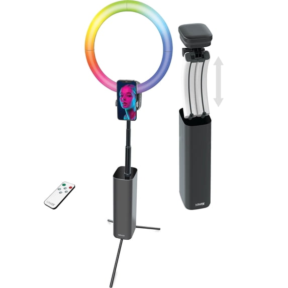 Bower Wireless Creator 12-inch Collapsible RGB LED Ring Light for ...