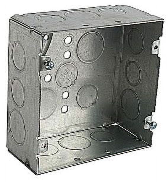 Bowers 5-SDW-SPL, Electrical Outlet Box, 4-11/16-Sq Bx,Stl,42Cu,1/2&3/4 ...