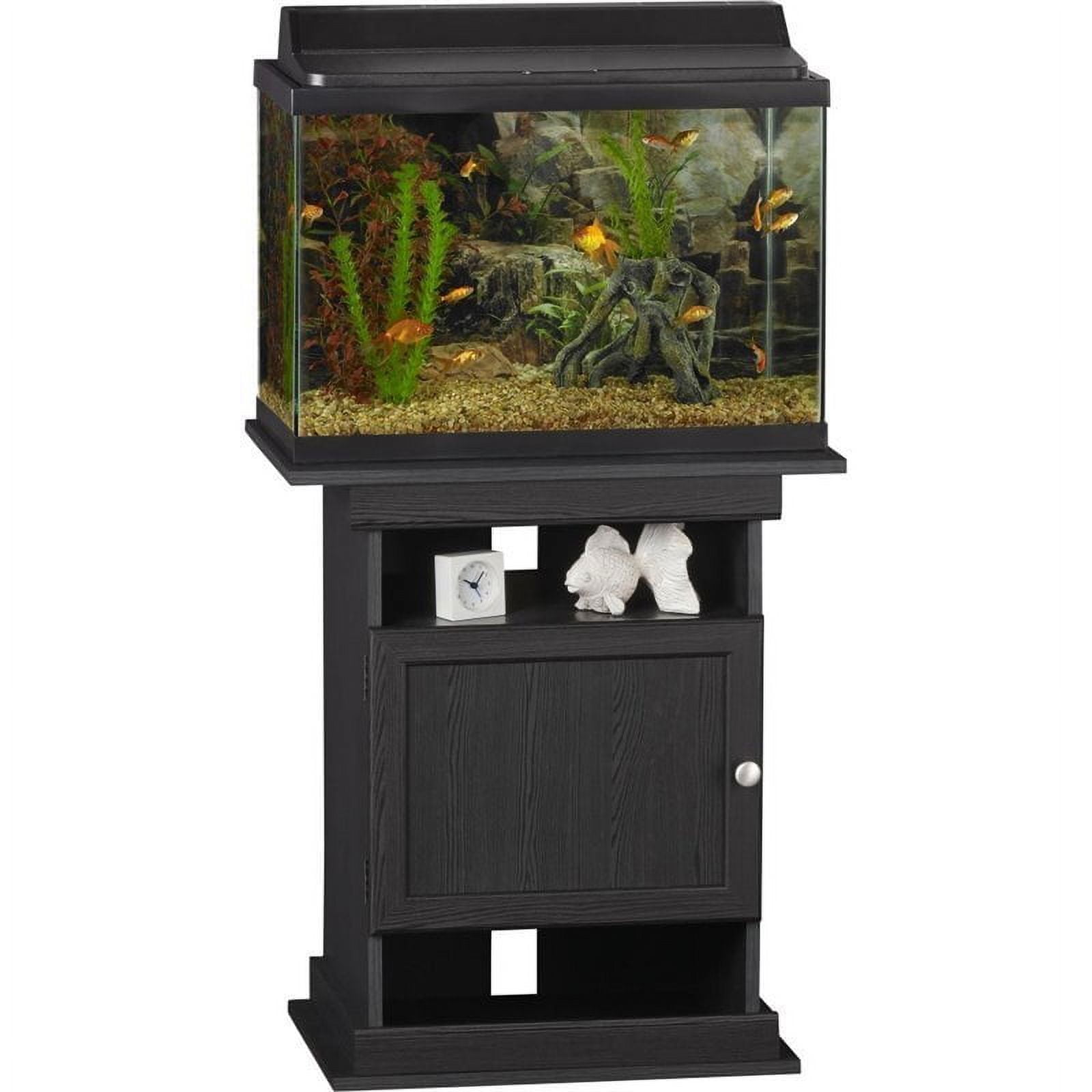 Bowery Hill 10/20 Gallon Aquarium Stand in Black Oak - Walmart.com