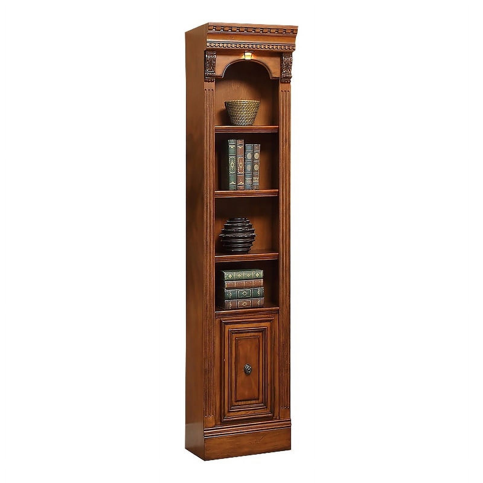 Bowery Hill 21" Traditional Wood Open Top Bookcase in Brown Finish ...
