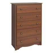 Nexera Modern 4 Drawer Chest in White & Walnut - Walmart.com
