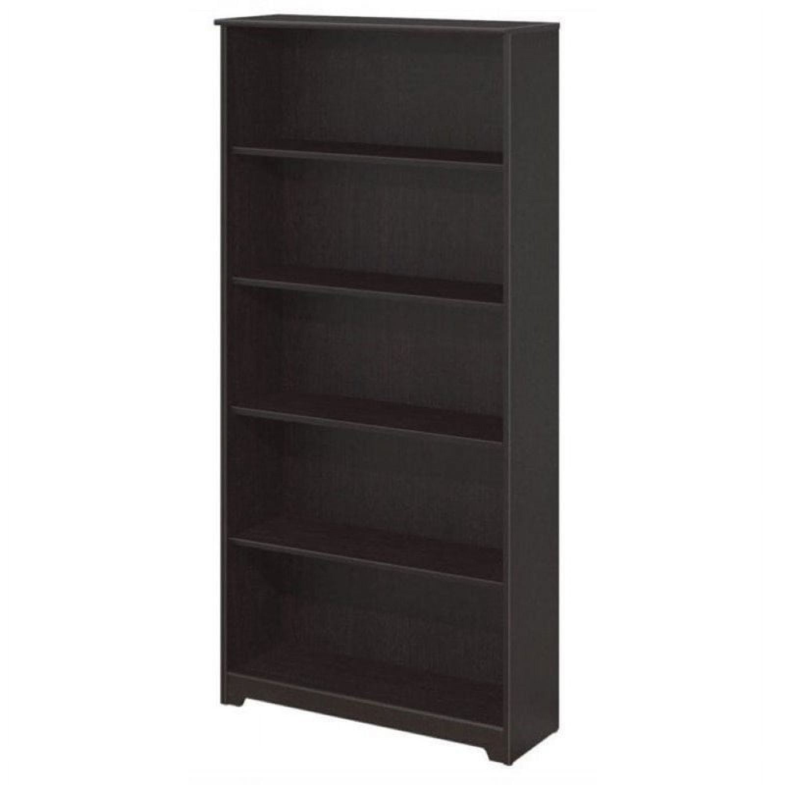 Bowery Hill 5 Shelf Bookcase in Espresso Oak - Walmart.com