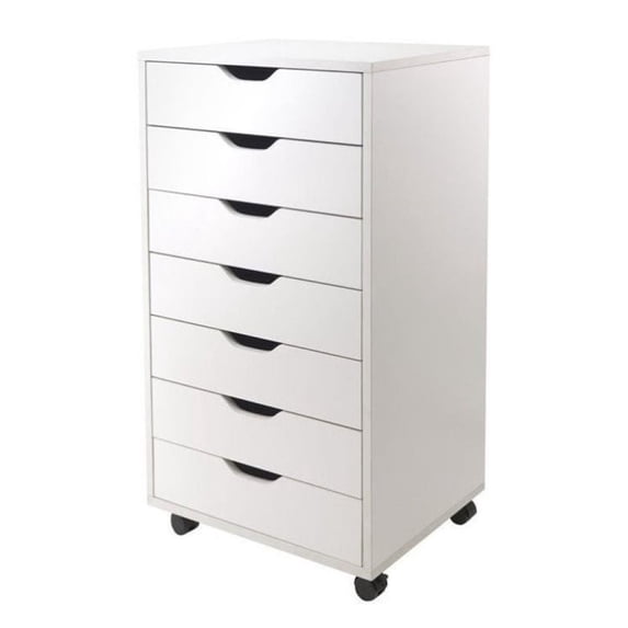 Bowery Hill 7 Drawer File Cabinet in White - Walmart.com