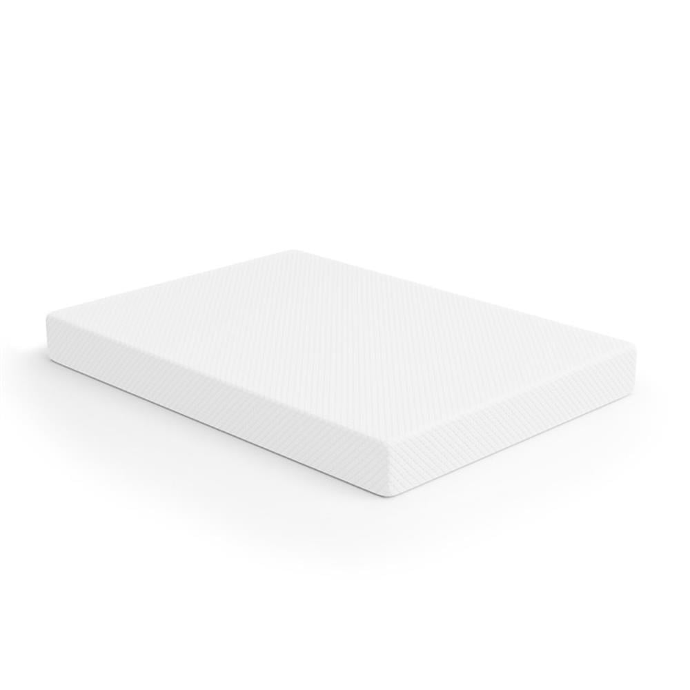 Bowery Hill 8" Gel Memory Foam White Fabric Full Mattress - Walmart.com