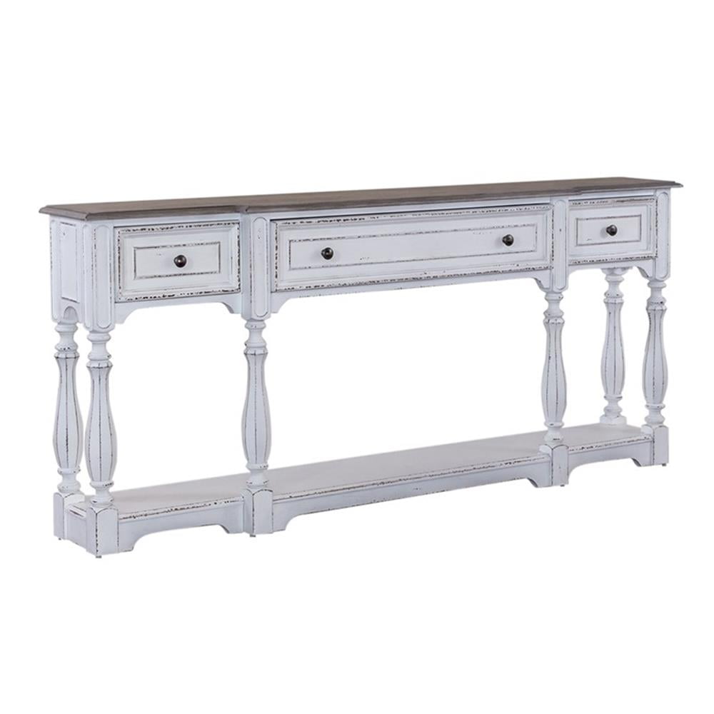 Bowery Hill Contemporary 72-Inch Hall Console Table in White - Walmart.com