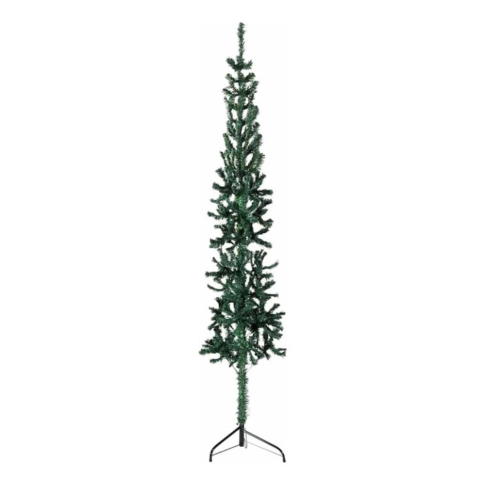Bowery Hill Contemporary Artificial Half Christmas Tree Green PVC 70.9 ...