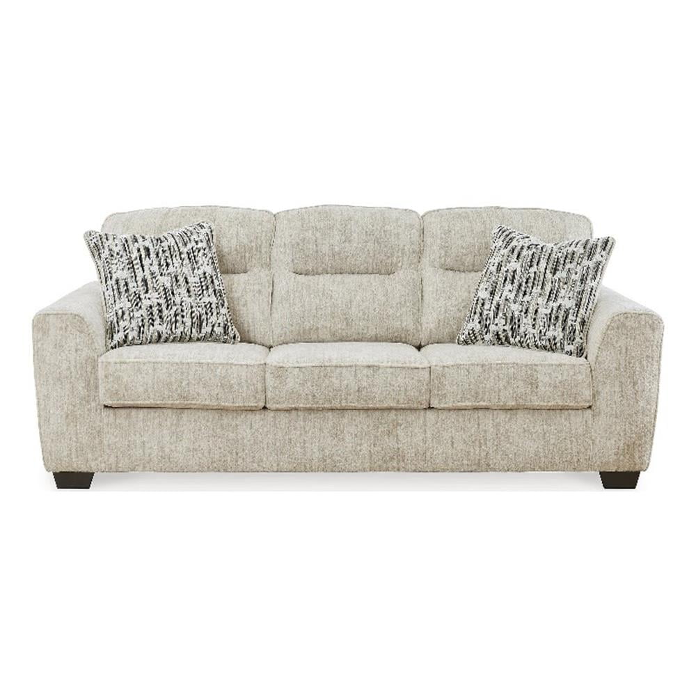 Bowery Hill Contemporary Corner-blocked frame Parchment Sofa - Walmart.com