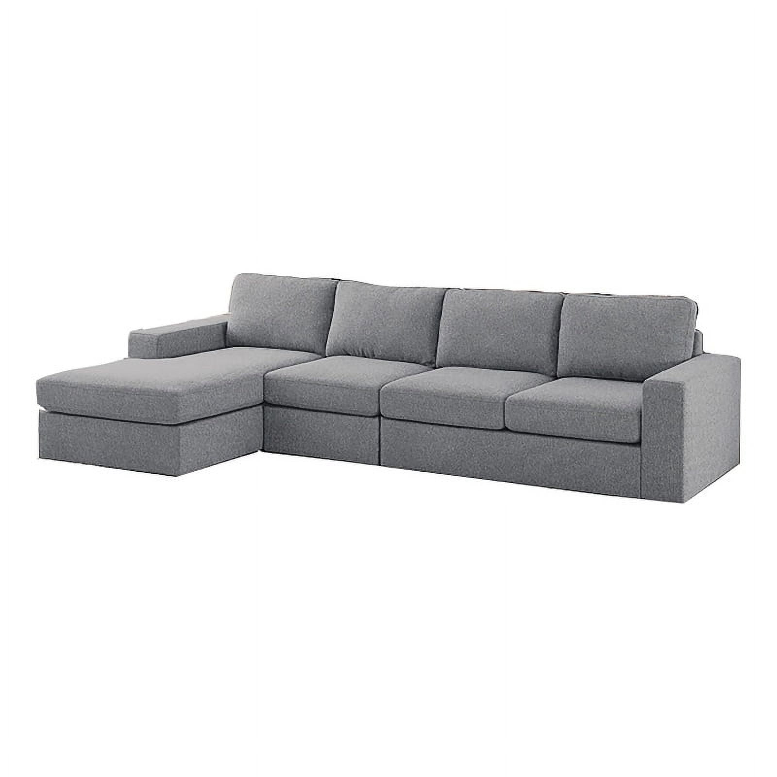 Bowery Hill Contemporary Fabric Reversible Modular Sectional Sofa ...