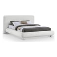 Bowery Hill Contemporary Rich Cream Fabric Upholstered King Bed ...