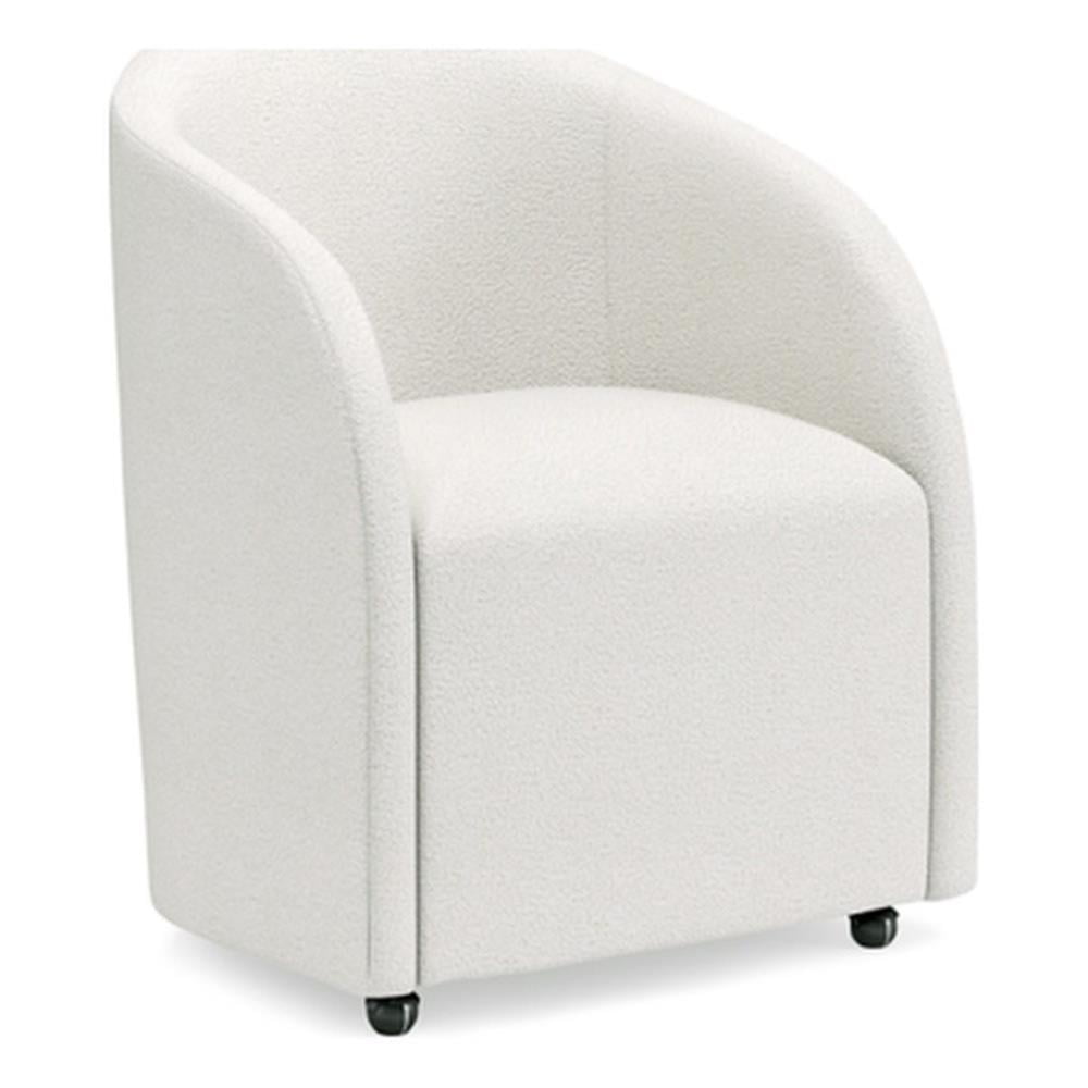 Bowery Hill Contemporary White Engineered Wood Home Office Desk Chair ...
