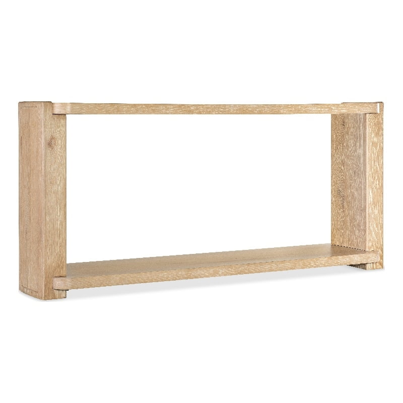 Bowery Hill Contemporary Wood Open Shelf Console Table in Dune Beige ...
