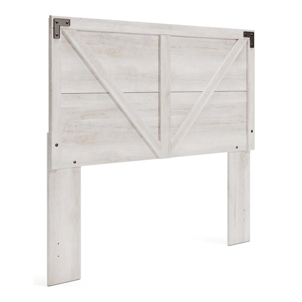 Bowery Hill Contemporary Wood Queen Crossbuck Panel Headboard in ...