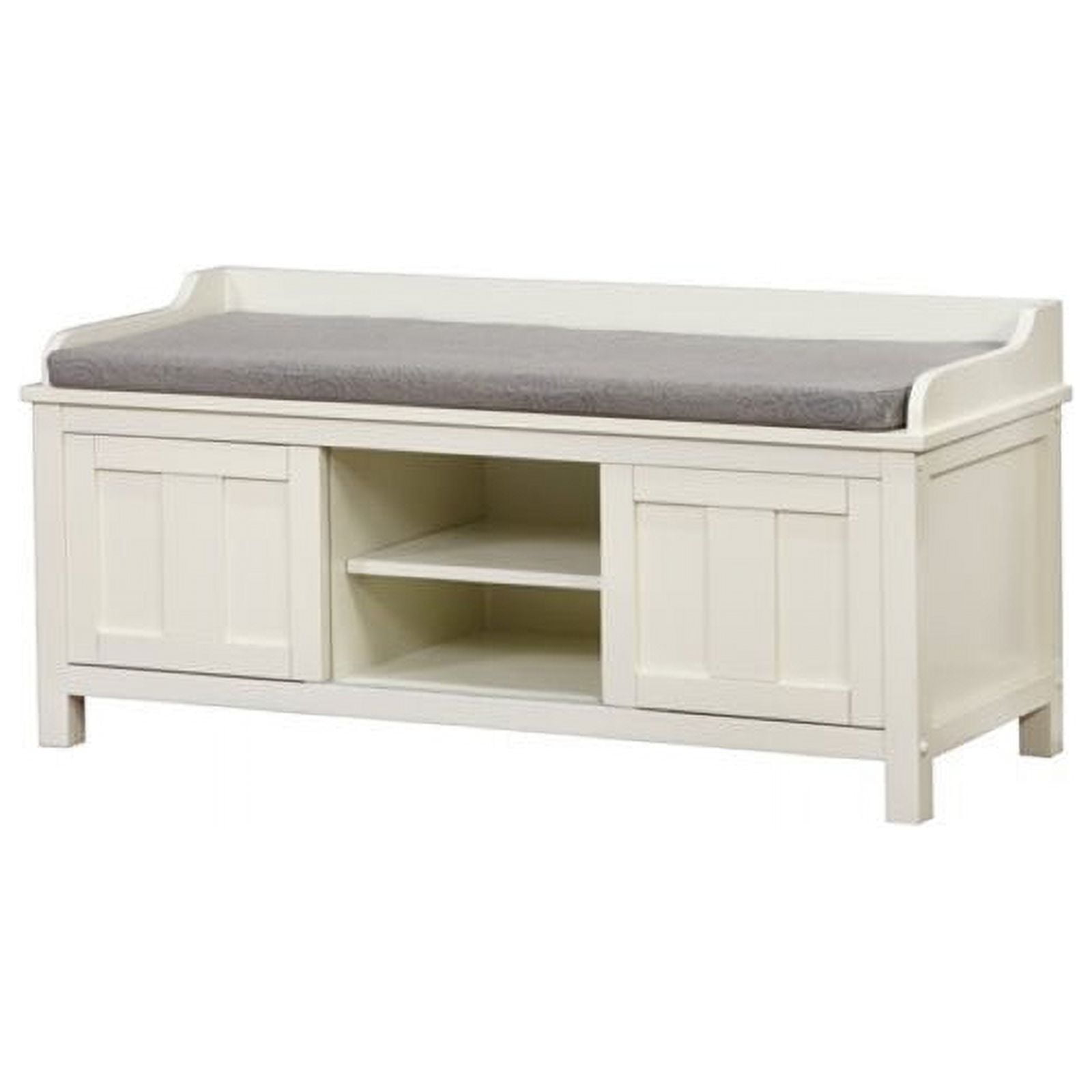 Bowery Hill Entryway Storage Bench in White - Walmart.com