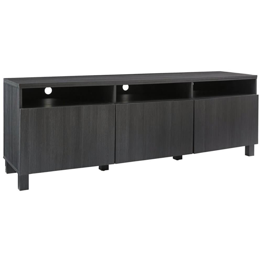 Bowery Hill Extra Large Engineered Wood TV Stand in Black - Walmart.com