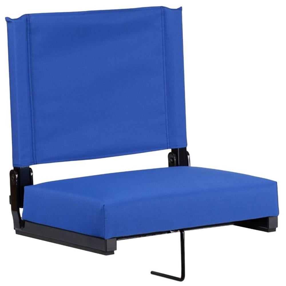 Bowery Hill Grandstand Comfort Seat in Aluminum Frame - Blue - Walmart.com