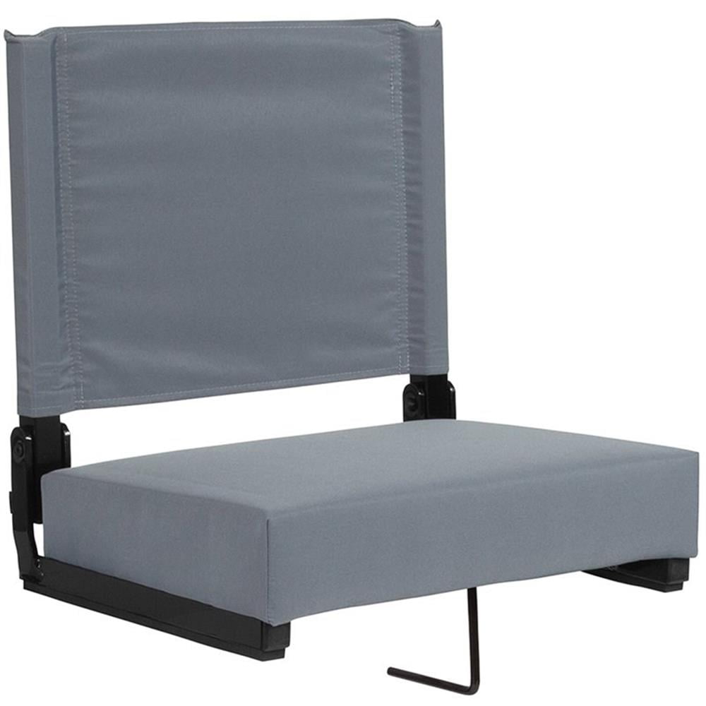 Bowery Hill Grandstand Comfort Seat in Aluminum Frame in Gray - Walmart.com