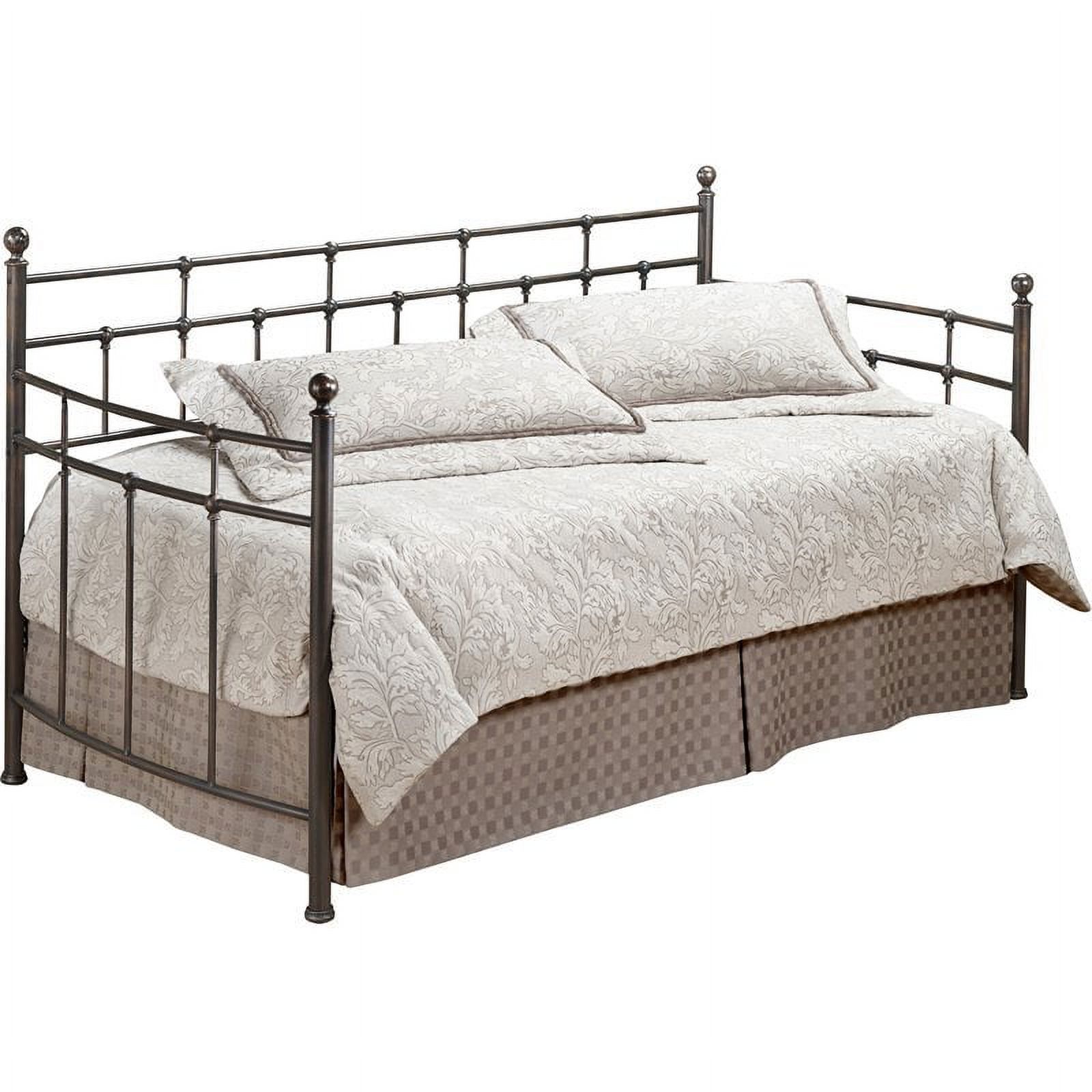 Bowery Hill Metal Spindle Daybed With Suspension Deck in Antique Bronze ...