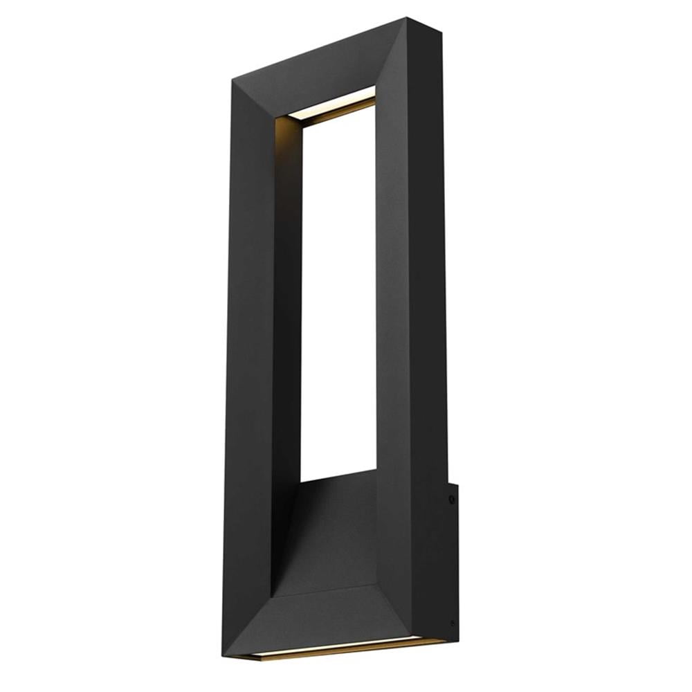 Bowery Hill Modern 22-inch Aluminum LED Outdoor Wall Light Black ...