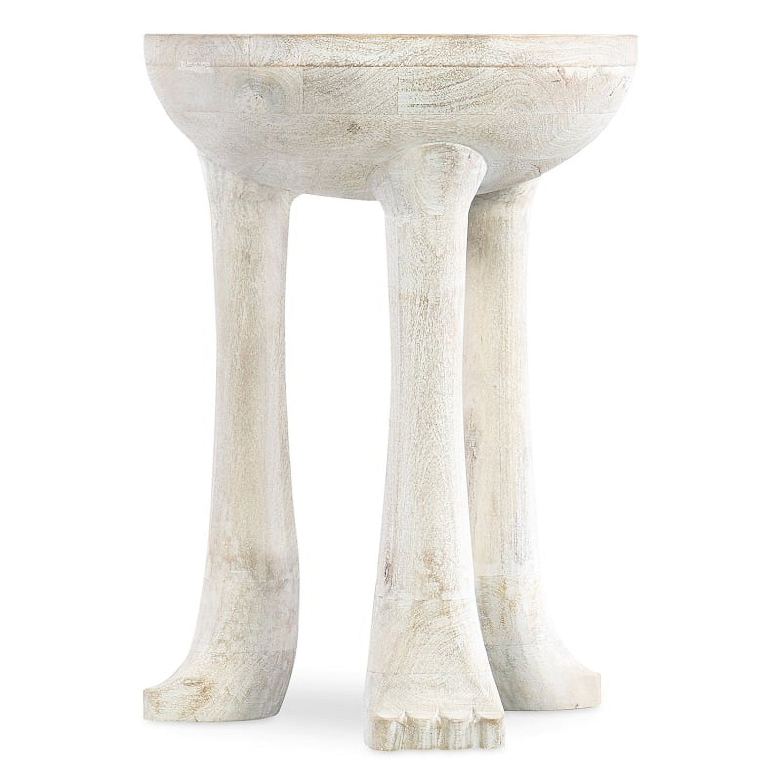 Bowery Hill Modern / Contemporary Yeti Wood Spot Table in White ...