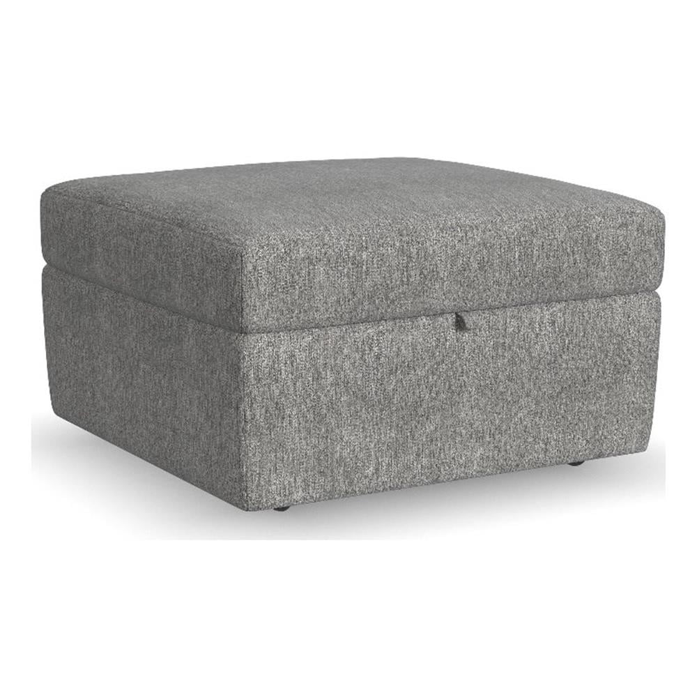 Bowery Hill Modern Gray Storage Ottoman with Performance Fabric - Walmart.com