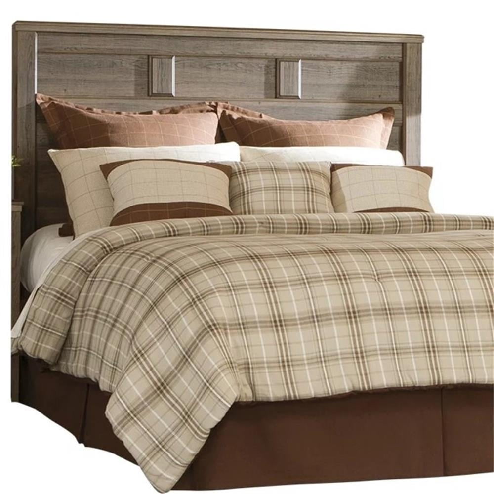 Bowery Hill Modern King California King Panel Headboard in Brown ...