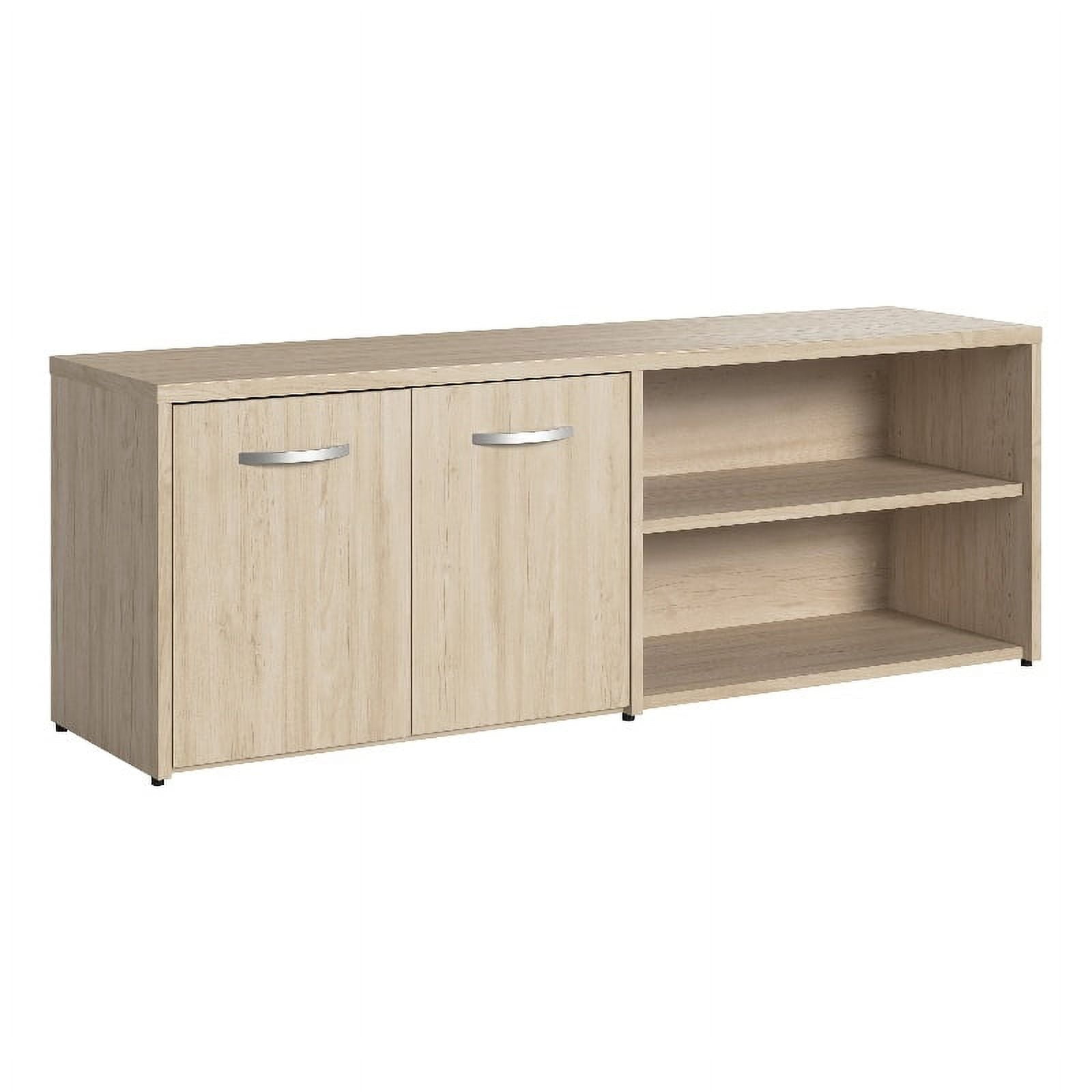 Bowery Hill Modern Low Storage Cabinet with Doors and Shelves - Walmart.com