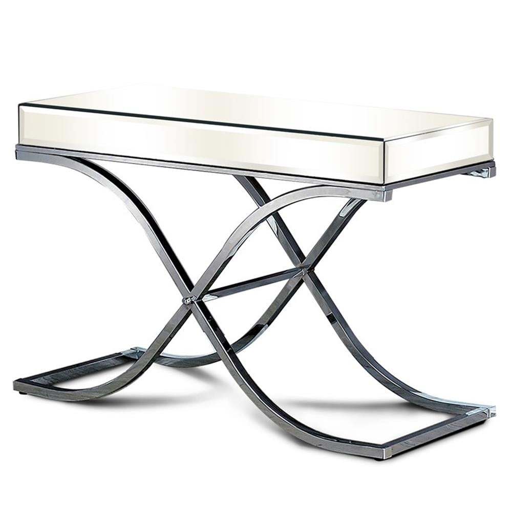 Bowery Hill Modern Metal Console Table in Chrome - Walmart.com