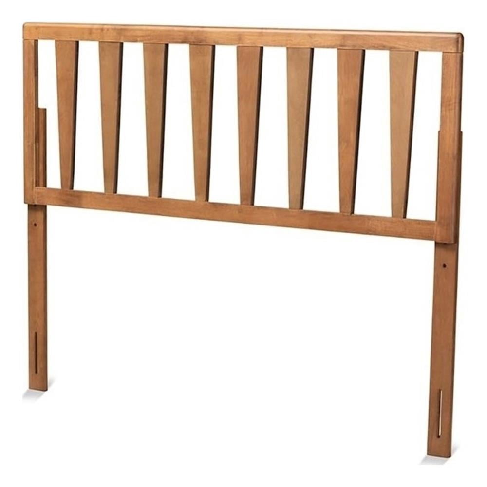 Bowery Hill Modern Rubber Wood/Engineered Wood Full Size Headboard in ...