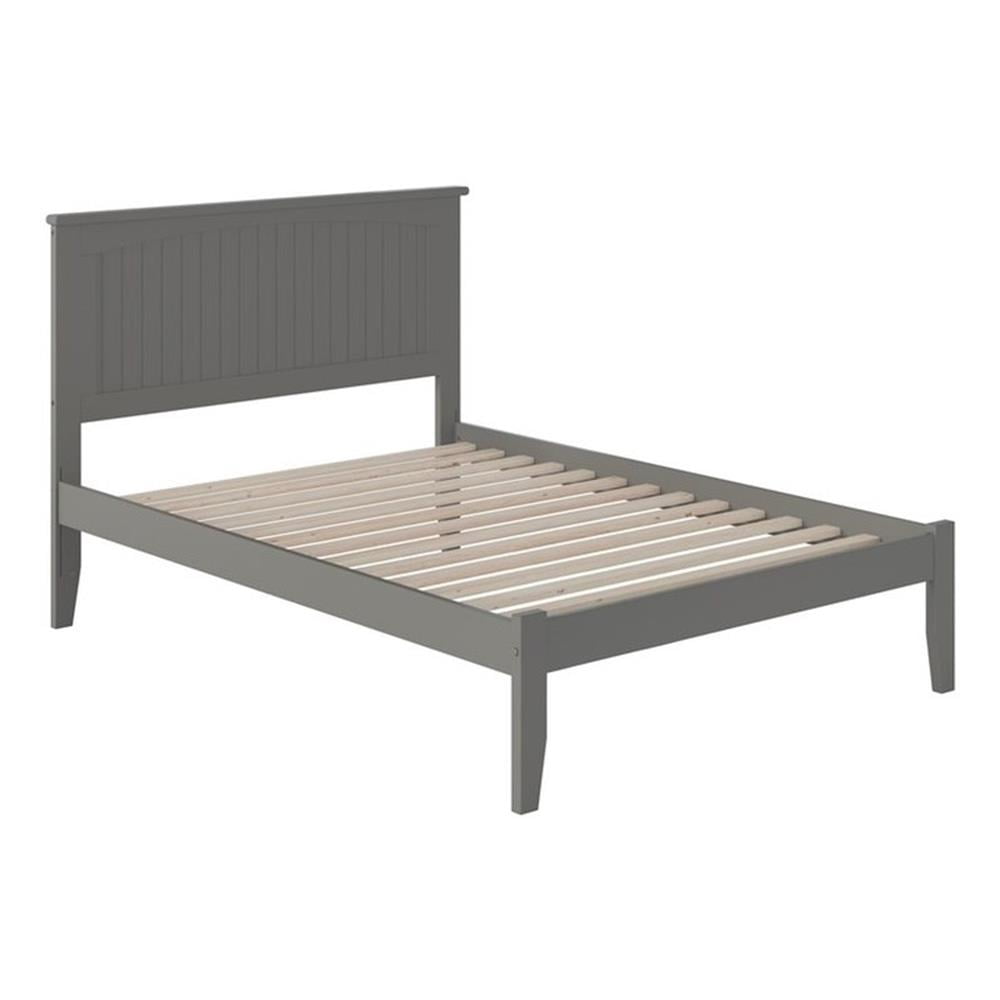 Bowery Hill Modern Wood Full Platform Bed with Attachable USB in Gray ...