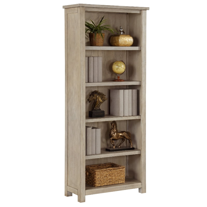Bowery Hill Open Wood Bookcase Bookcase Shelves Office Storage in Light ...