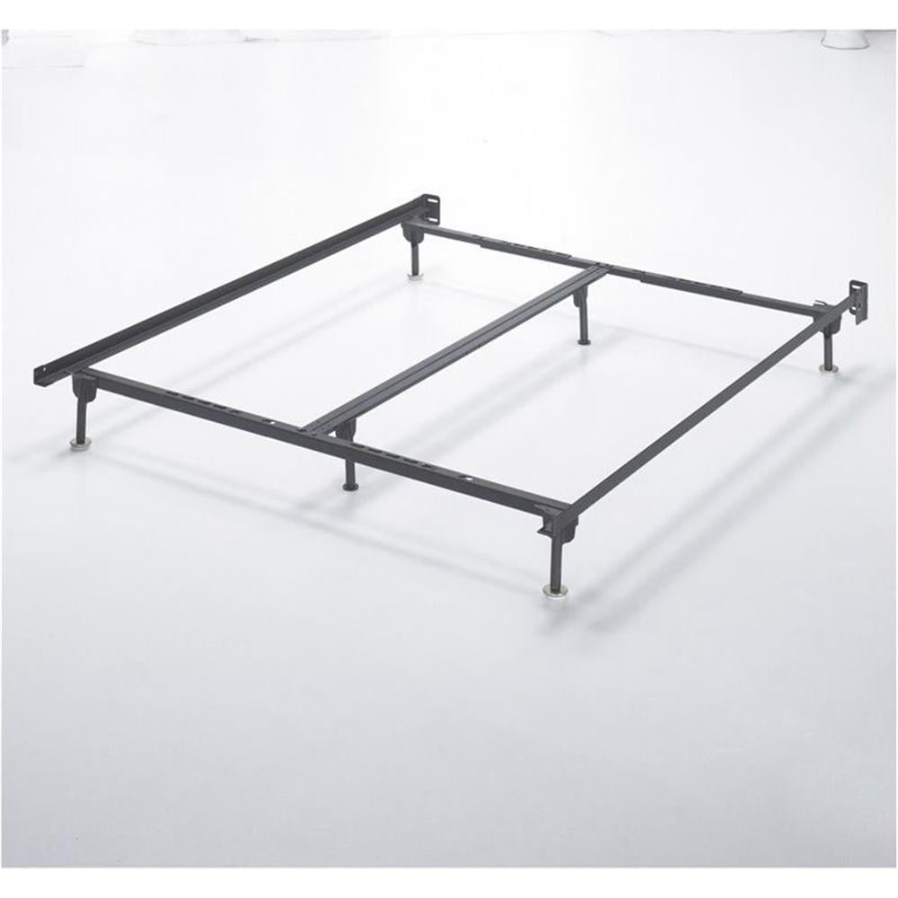 Bowery Hill Queen King California King Metal Bed Frame in Black ...