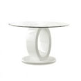 Bowery Hill Round Dining Table in White - Walmart.com