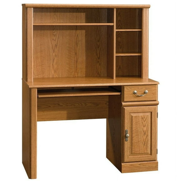 Oak Computer Desk Hutch