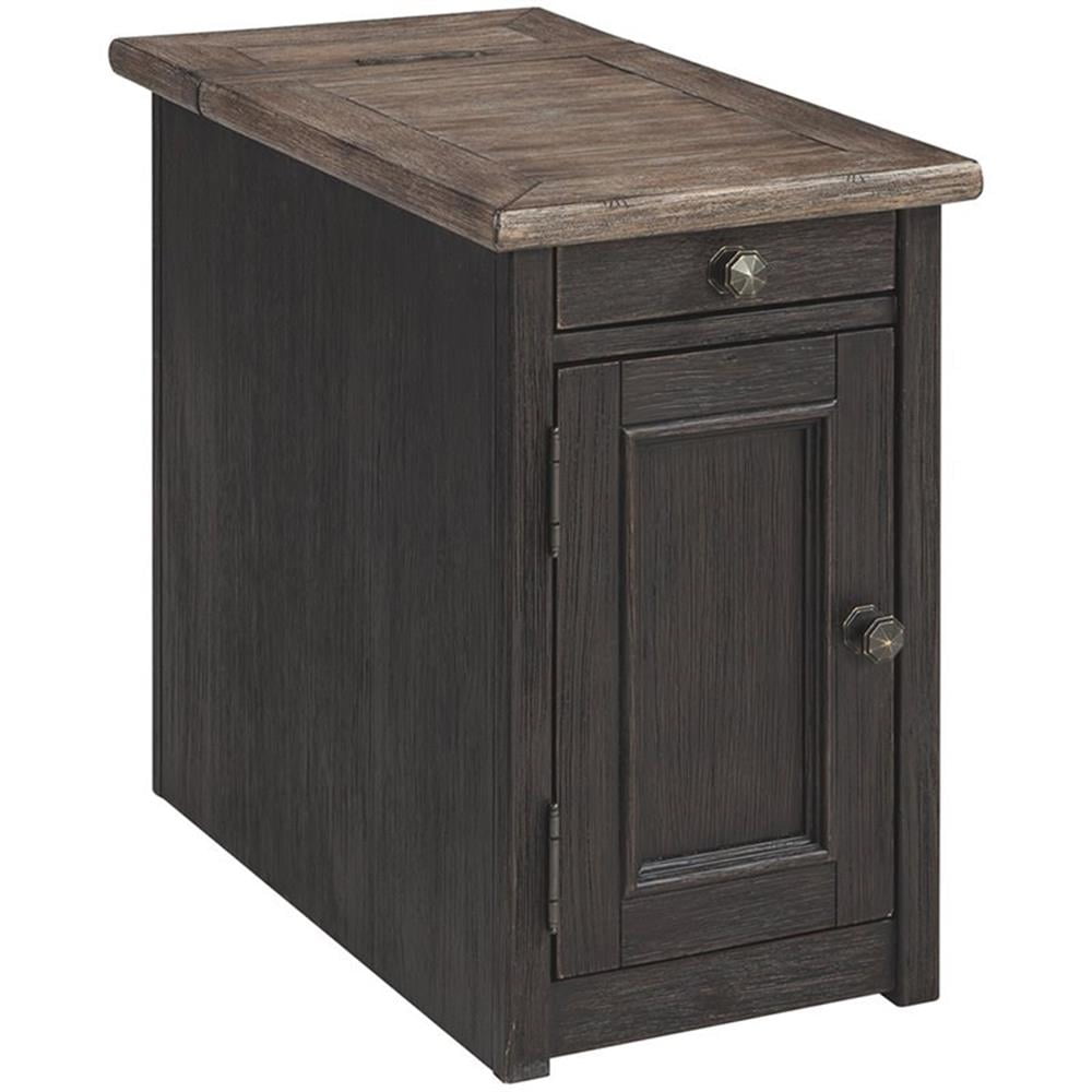 Bowery Hill Storage End Table with USB Ports in Gray - Walmart.com