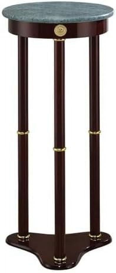 Bowery Hill Traditional 12" Round Marble Top Plant Stand/3-Legged Solid ...